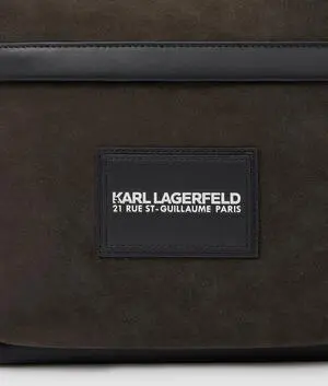Karl Lagerfeld K/traveller Faux Suede Backpack