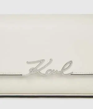 Karl Lagerfeld Elongated Shoulder Bag - Off White
