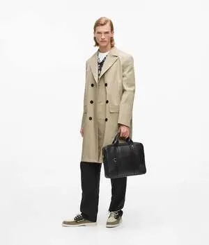 Karl Lagerfeld Monogram Patch Briefcase