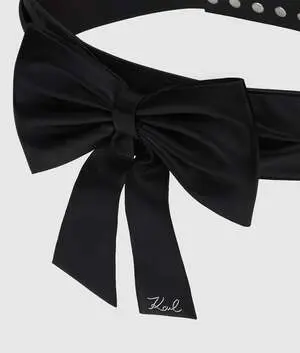 Karl Lagerfeld K/signature Bow Belt