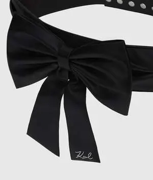Karl Lagerfeld K/signature Bow Belt