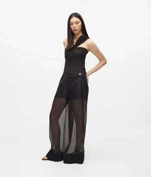Karl Lagerfeld Draped One-shoulder T-shirt