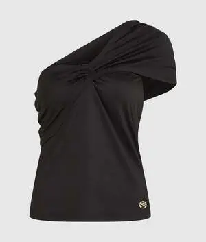 Karl Lagerfeld Draped One-shoulder T-shirt