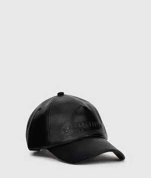 KL JEANS Jeans Cracked Faux-leather Cap