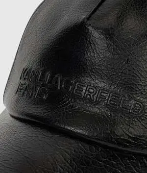 KL JEANS Jeans Cracked Faux-leather Cap