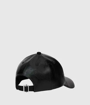 KL JEANS Jeans Cracked Faux-leather Cap