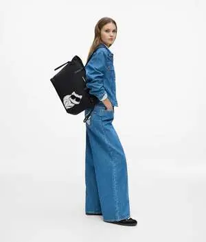 Karl Lagerfeld Ikon Choupette Drawstring Tote Bag