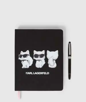 Karl Lagerfeld Ikon Choupette Notebook And Pen Set