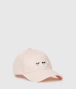 Karl Lagerfeld Ikon Choupette Baseball Cap - Barely Pink