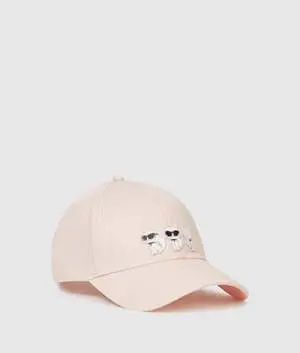 Karl Lagerfeld Ikon Choupette Baseball Cap - Barely Pink