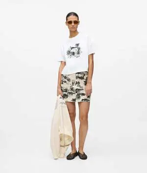 Karl Lagerfeld Villa La Vigie Graphic T-shirt In Organic Cotton