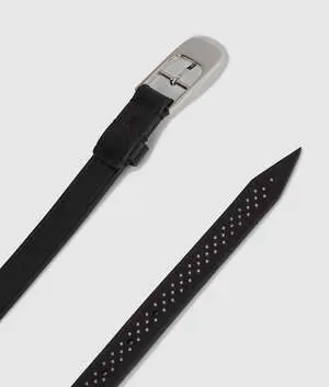 Karl Lagerfeld K/autograph Slim Studded Leather Belt