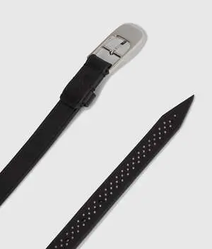 Karl Lagerfeld K/autograph Slim Studded Leather Belt