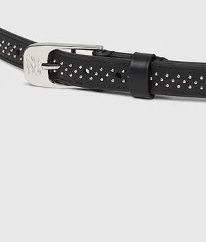 Karl Lagerfeld K/autograph Slim Studded Leather Belt