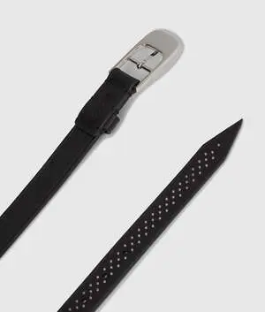 Karl Lagerfeld K/autograph Slim Studded Leather Belt