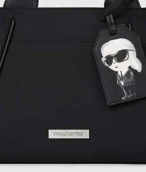 Karl Lagerfeld Ikon Nylon Small Tag Tote Bag