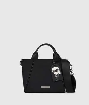Karl Lagerfeld Ikon Nylon Small Tag Tote Bag