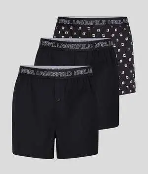Karl Lagerfeld 3 Pack - Black/ikon All Over Print