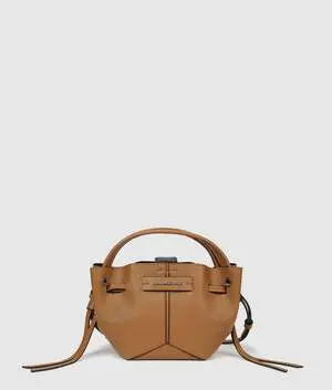 Karl Lagerfeld K/pierced Mini Bucket Bag - Caramel