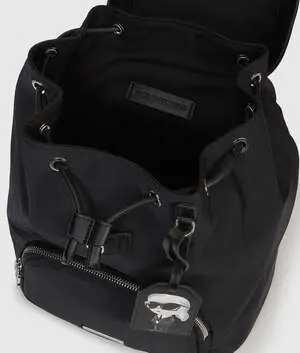 Karl Lagerfeld Ikon Nylon Tag Backpack