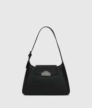 Karl Lagerfeld Karl Lagerfeld Rue St-Guillaume Metal Shoulder Bag Black