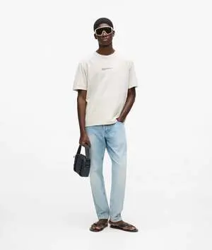 KL JEANS Vintage Wash Tapered Jeans - Vintage Light Blue