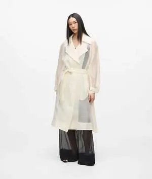Karl Lagerfeld Organza Trench Coat - Pristine