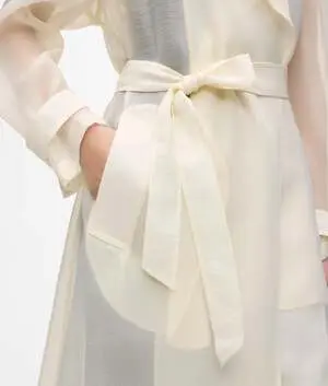 Karl Lagerfeld Organza Trench Coat