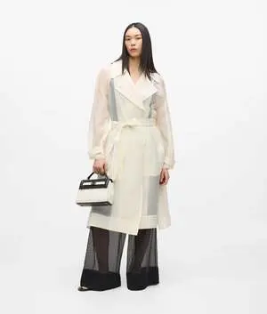 Karl Lagerfeld Organza Trench Coat