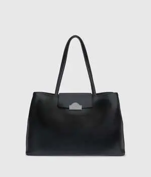 Karl Lagerfeld Rue St-guillaume Metal Tote Bag - Black