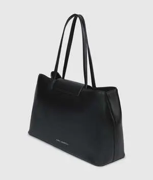 Karl Lagerfeld Rue St-guillaume Metal Tote Bag - Black