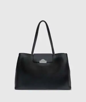 Karl Lagerfeld Rue St-guillaume Metal Tote Bag - Black