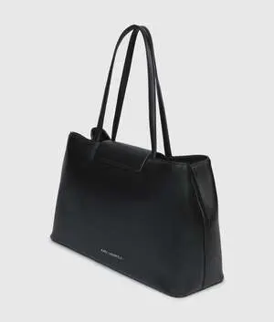 Karl Lagerfeld Rue St-guillaume Metal Tote Bag - Black