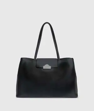 Karl Lagerfeld Rue St-guillaume Metal Tote Bag - Black