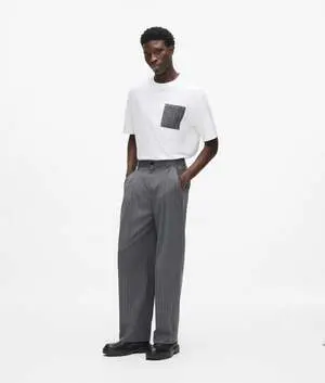 Karl Lagerfeld Pinstripe Wool-blend Tailored Pants