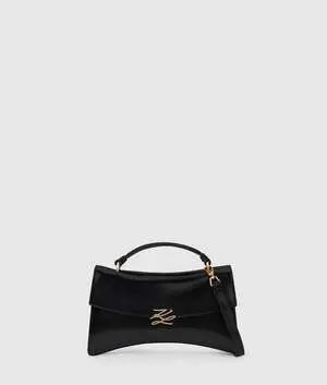 Karl Lagerfeld K/autograph Twist Top Handle Bag - Black/gold