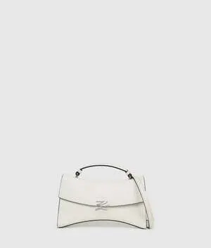 Karl Lagerfeld K/autograph Twist Top Handle Bag - Off White
