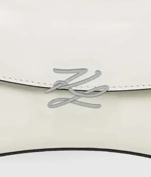 Karl Lagerfeld K/autograph Twist Top Handle Bag - Off White