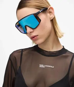 KL JEANS Jeans Mesh Tie Detail T-shirt