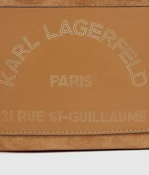 Karl Lagerfeld K/daily Mini Suede Tote Bag - Caramel