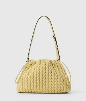 Karl Lagerfeld K/weave Chain Shoulder Bag - Sunlight