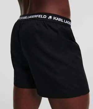 Karl Lagerfeld Logo Woven Boxer Shorts – 3 Pack