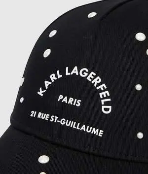 Karl Lagerfeld Rue St-guillaume Faux-pearl Cap