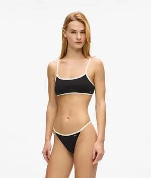 Karl Lagerfeld Signature Bandeau Bra - Black