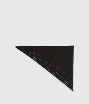 Karl Lagerfeld K/autograph Rhinestone Triangle Scarf