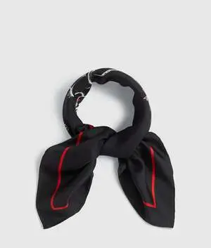 Karl Lagerfeld K/ballet Silk Scarf - Black