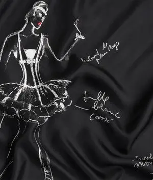 Karl Lagerfeld K/ballet Silk Scarf
