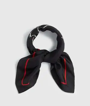 Karl Lagerfeld K/ballet Silk Scarf - Black
