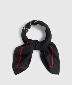 Karl Lagerfeld K/ballet Silk Scarf - Black