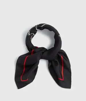 Karl Lagerfeld K/ballet Silk Scarf - Black